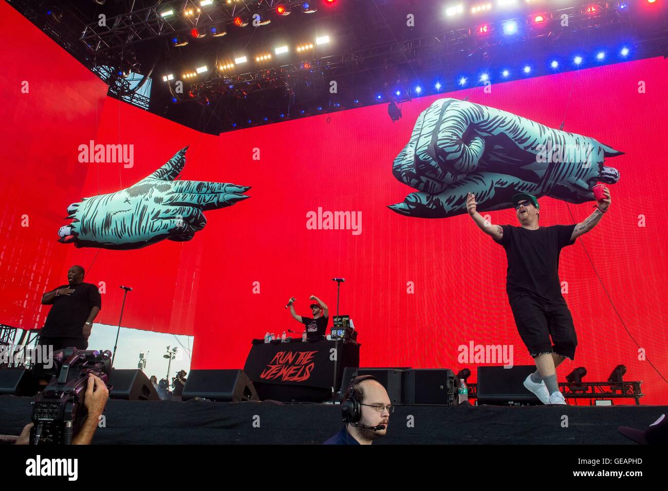 New York, NY, USA. 24th July, 2016. Killer Mike, El-P, Run the Jewels ...