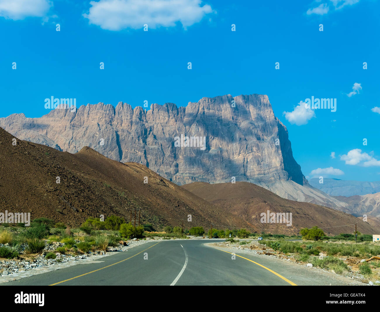 Oman, Ad-Dakhiliyah, Al Hajar Mountains, Jabal Misht mountain range ...