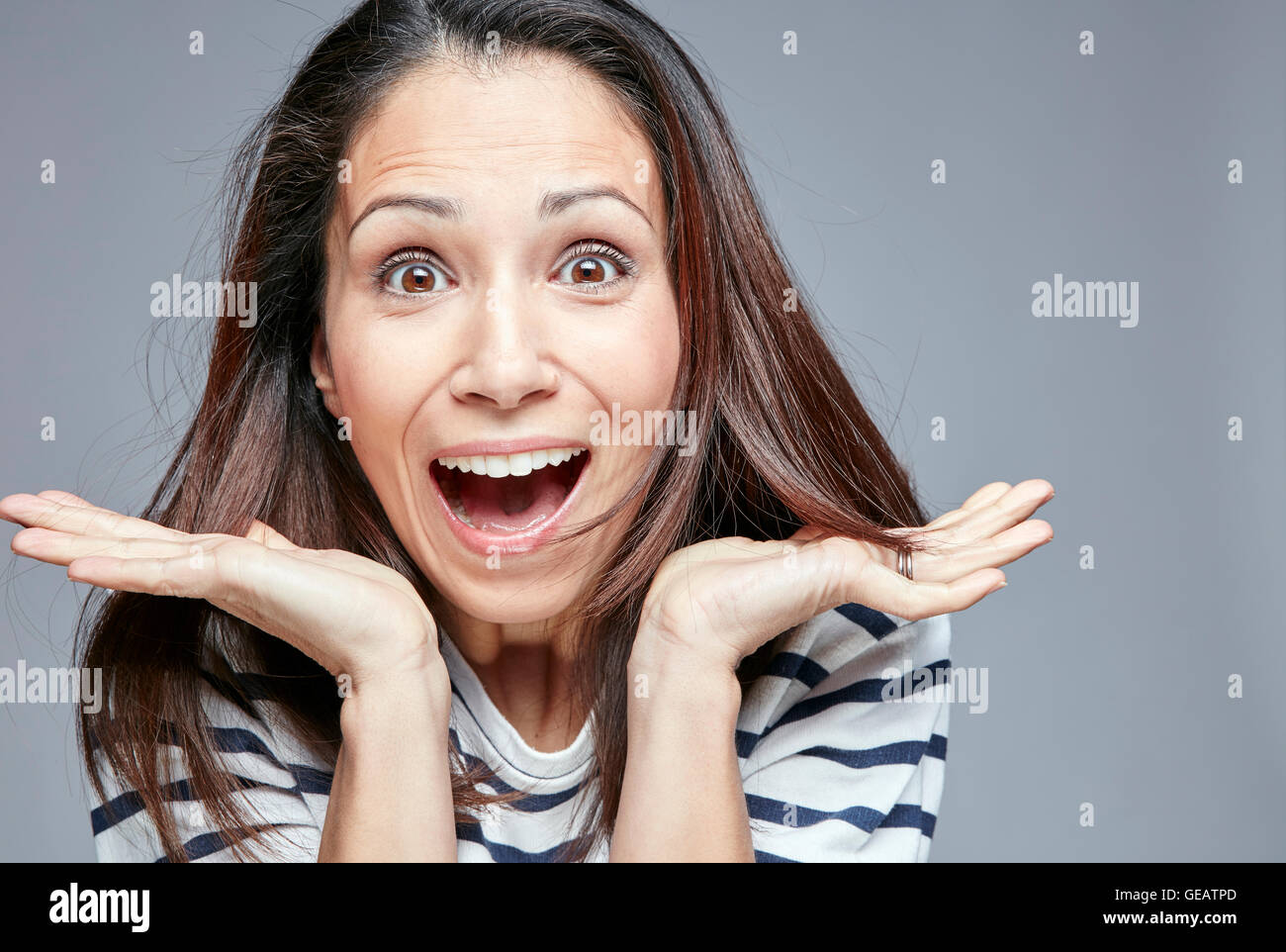 Woman's mouth screaming hi-res stock photography and images - Alamy