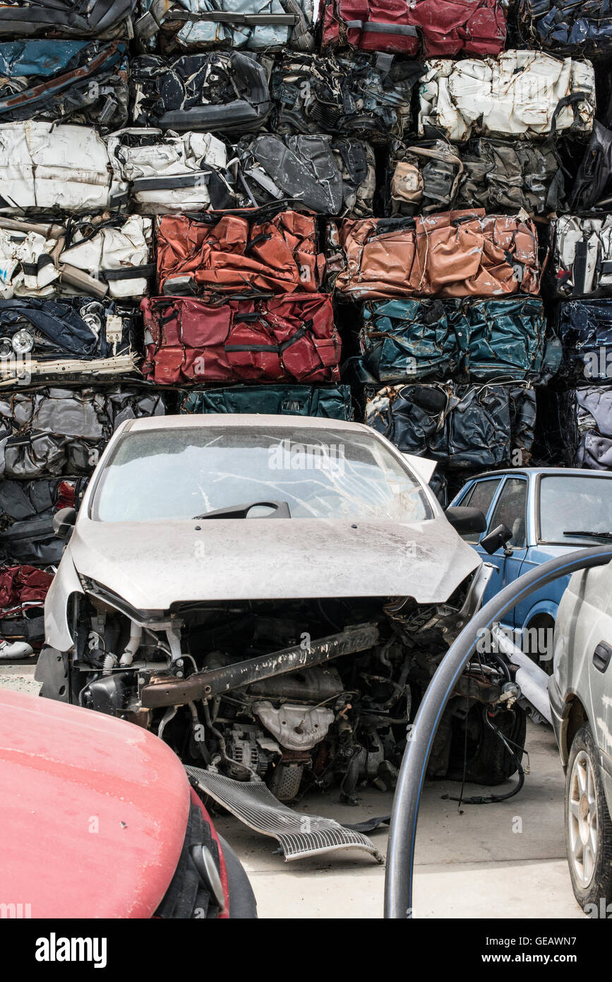 Old cars on car dump Stock Photo - Alamy