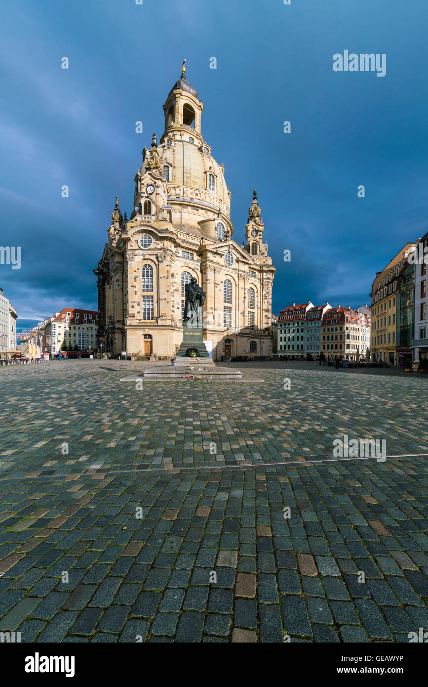 Dresden square neumarkt church hi-res stock photography and images - Alamy