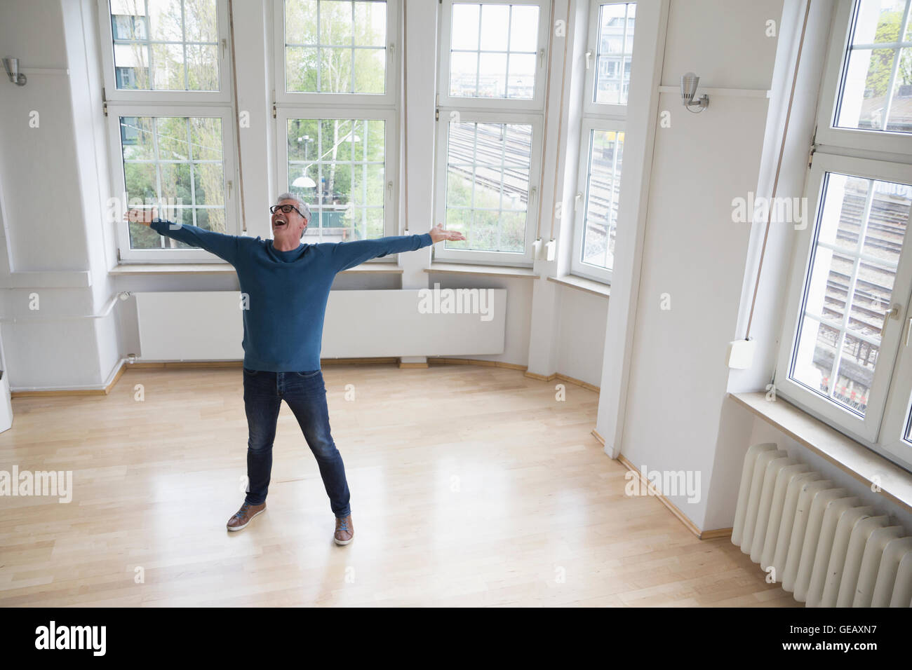 Standing man flat color hi-res stock photography and images - Alamy