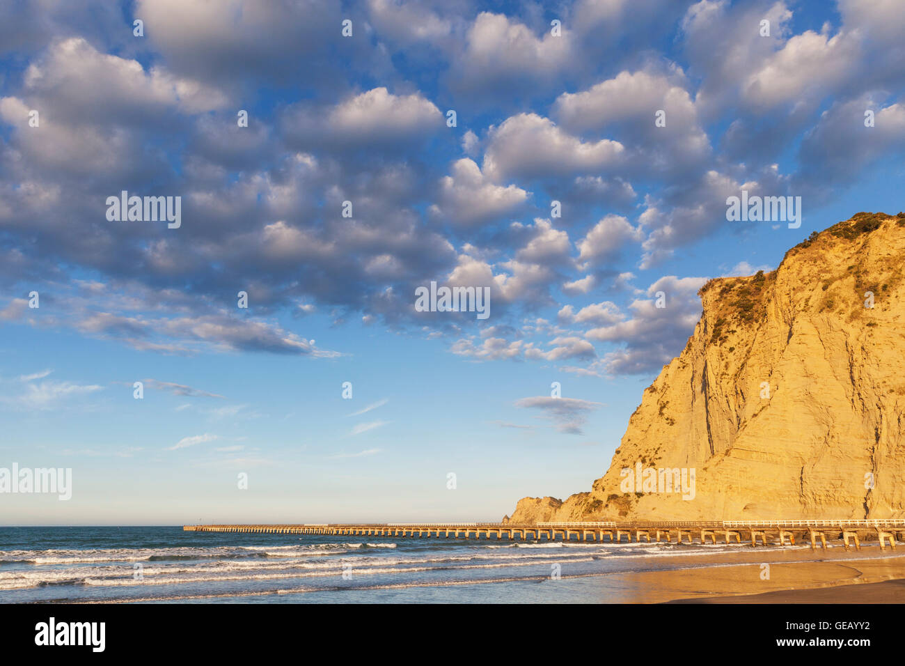 New Zealand, North Island, East Cape Region, Tolaga Bay, historic ...