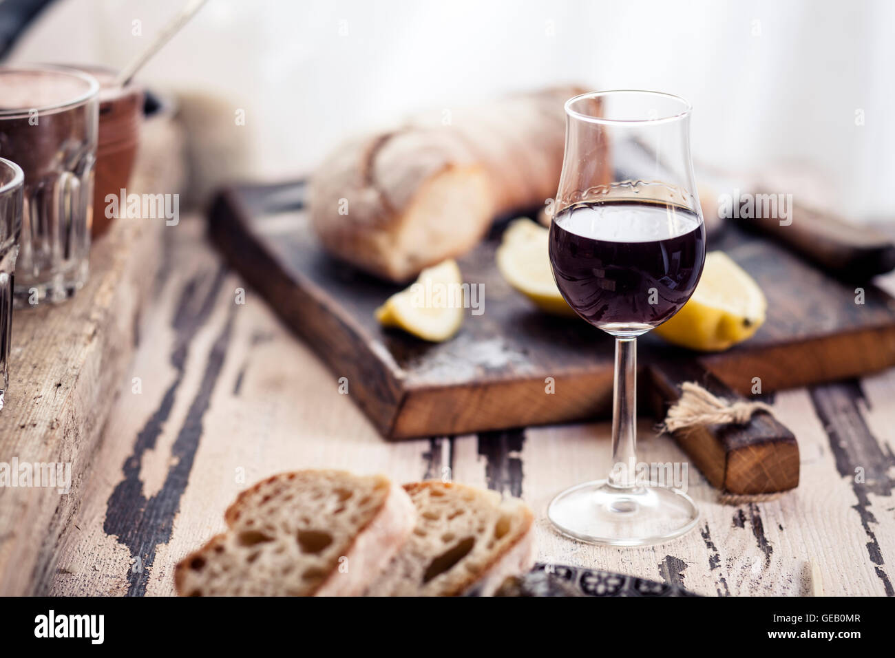 Port wine and bread hi-res stock photography and images - Alamy