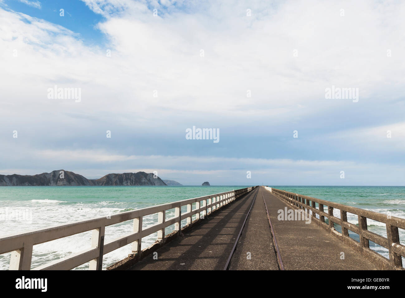 New Zealand, North Island, East Cape Region, Tolaga Bay, historic ...