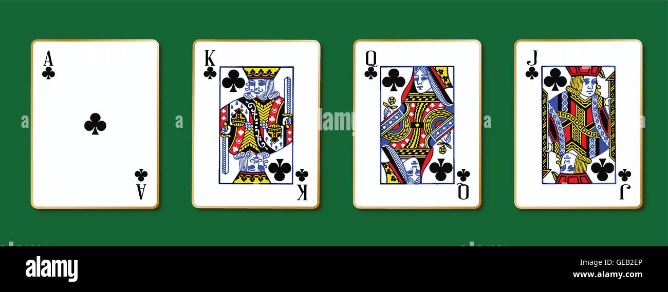 Clubs playing cards hi-res stock photography and images - Alamy