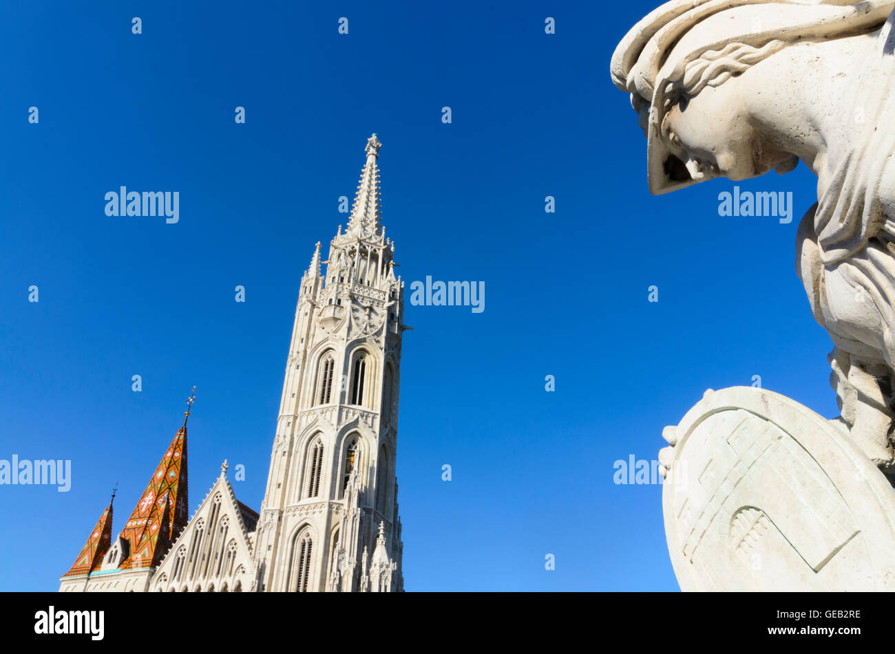 Budapest: Szentharomsag ter ( Holy Trinity Square ) with Matthias ...
