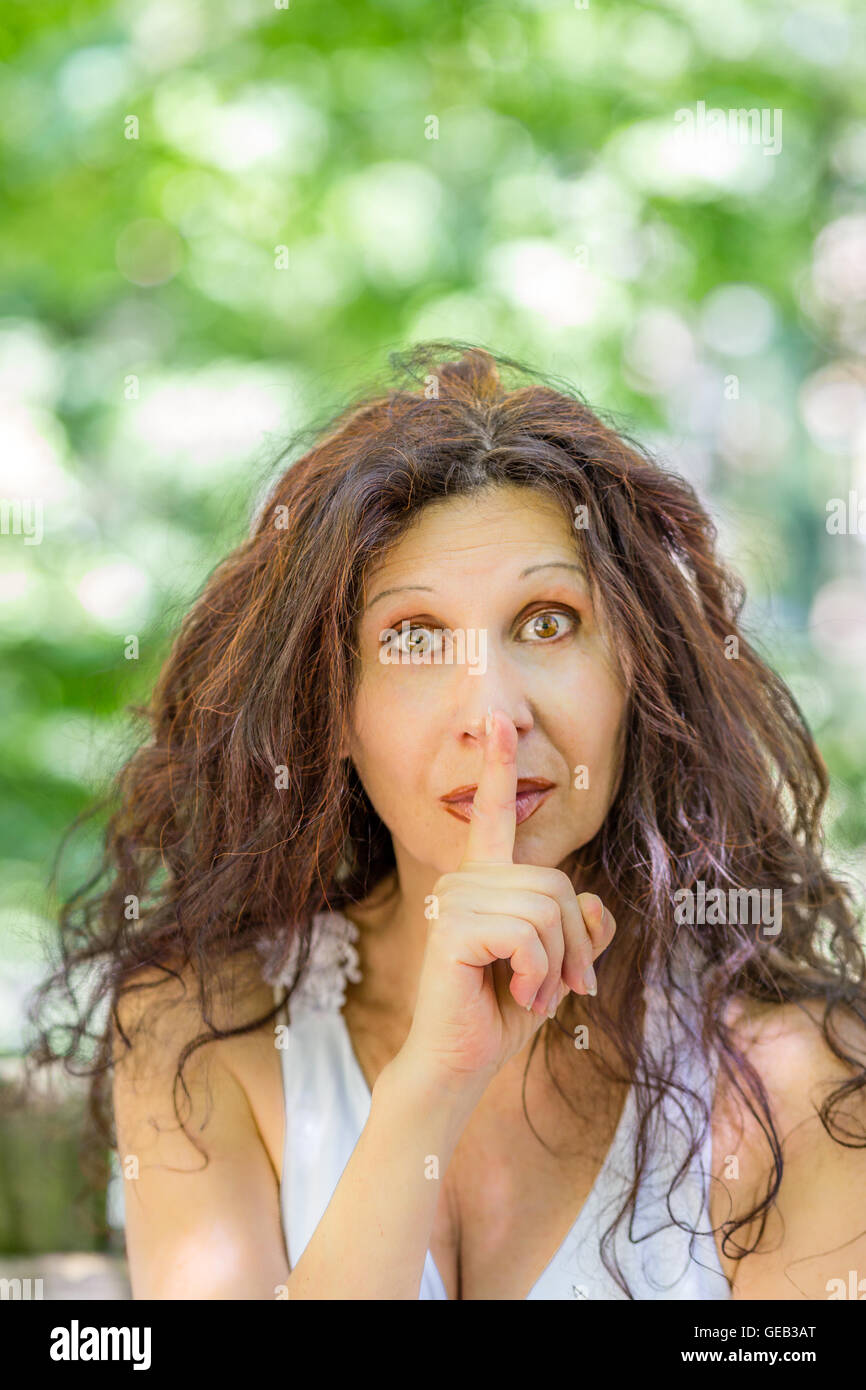 Middle finger woman hi-res stock photography and images - Alamy