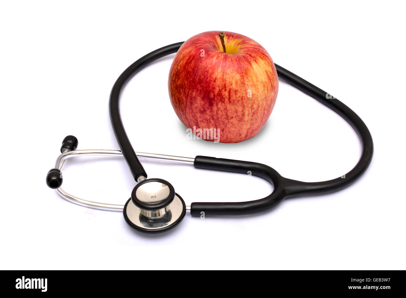 Apple stethoscope diet nutrition hi-res stock photography and images ...
