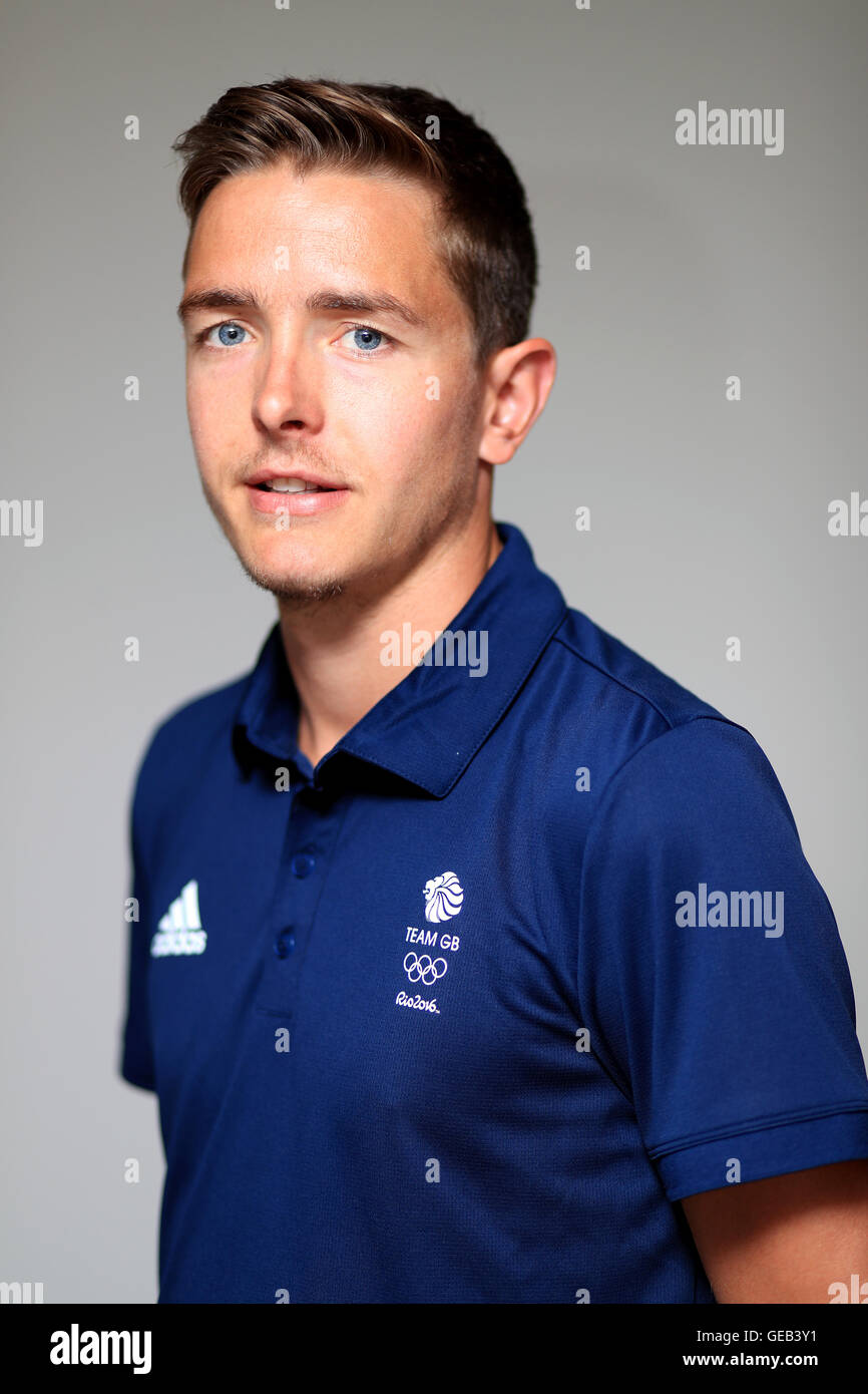 Great Britain's Tom Farrell during a photocall at the Grange Tower ...