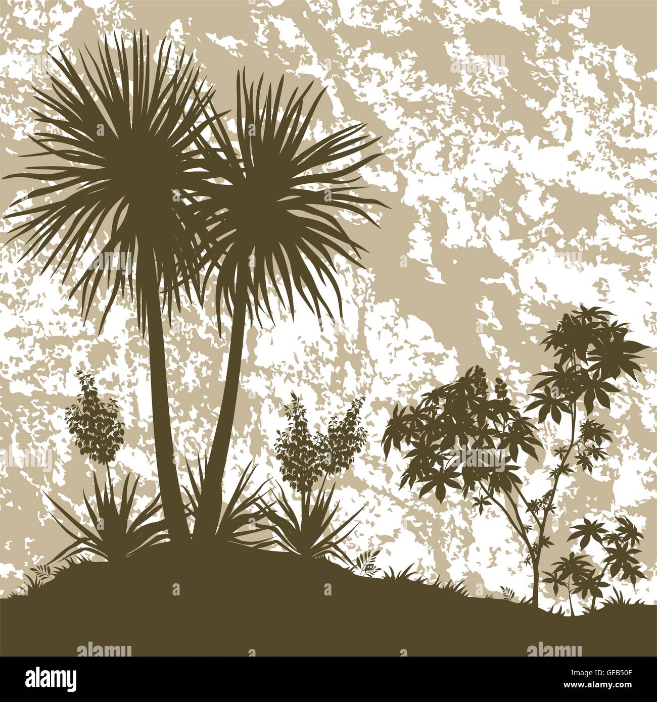 Palms, Plant and Abstract Background Stock Vector Image & Art - Alamy