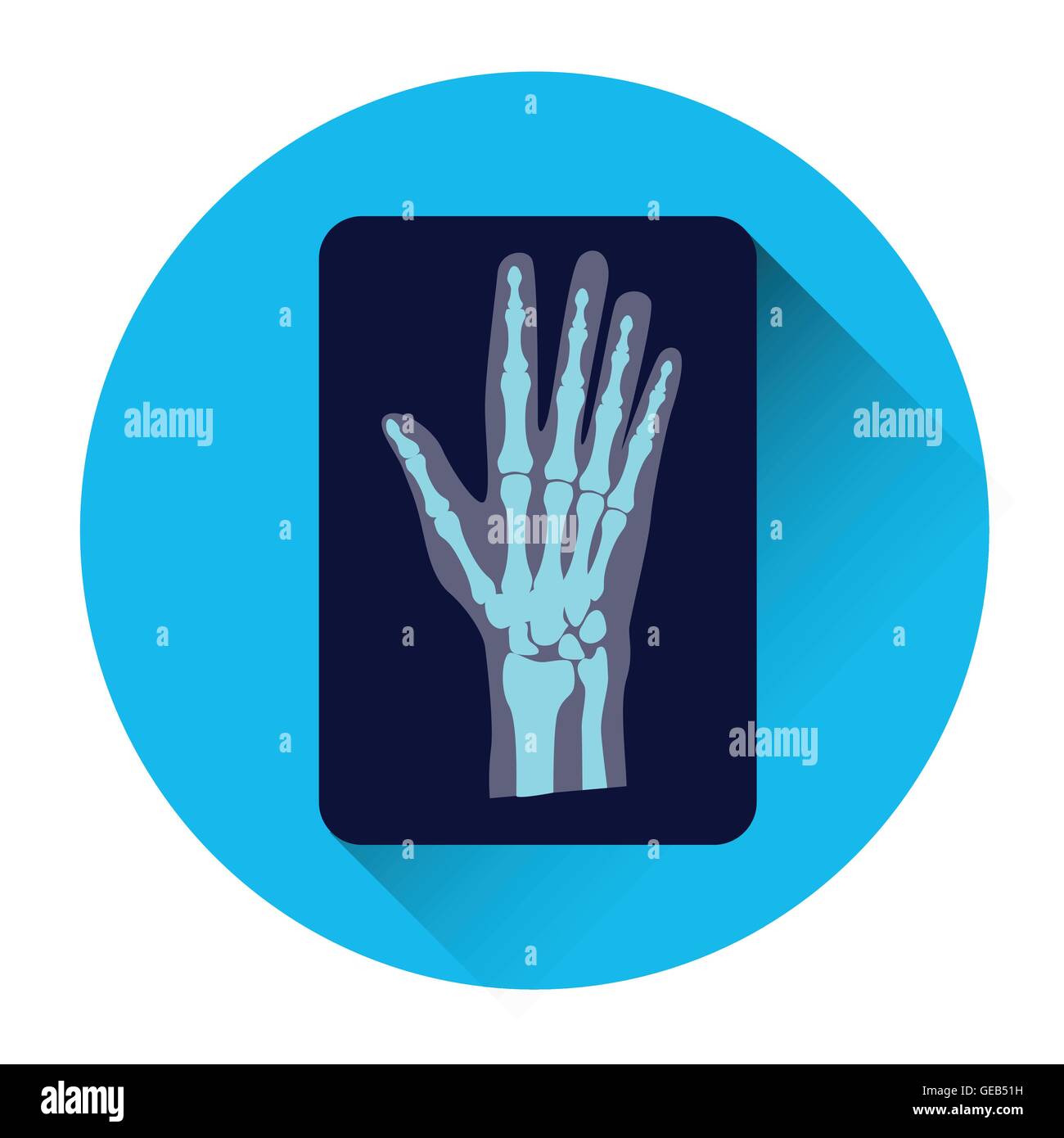 Hand X-ray Medicine Icon Stock Vector Image & Art - Alamy