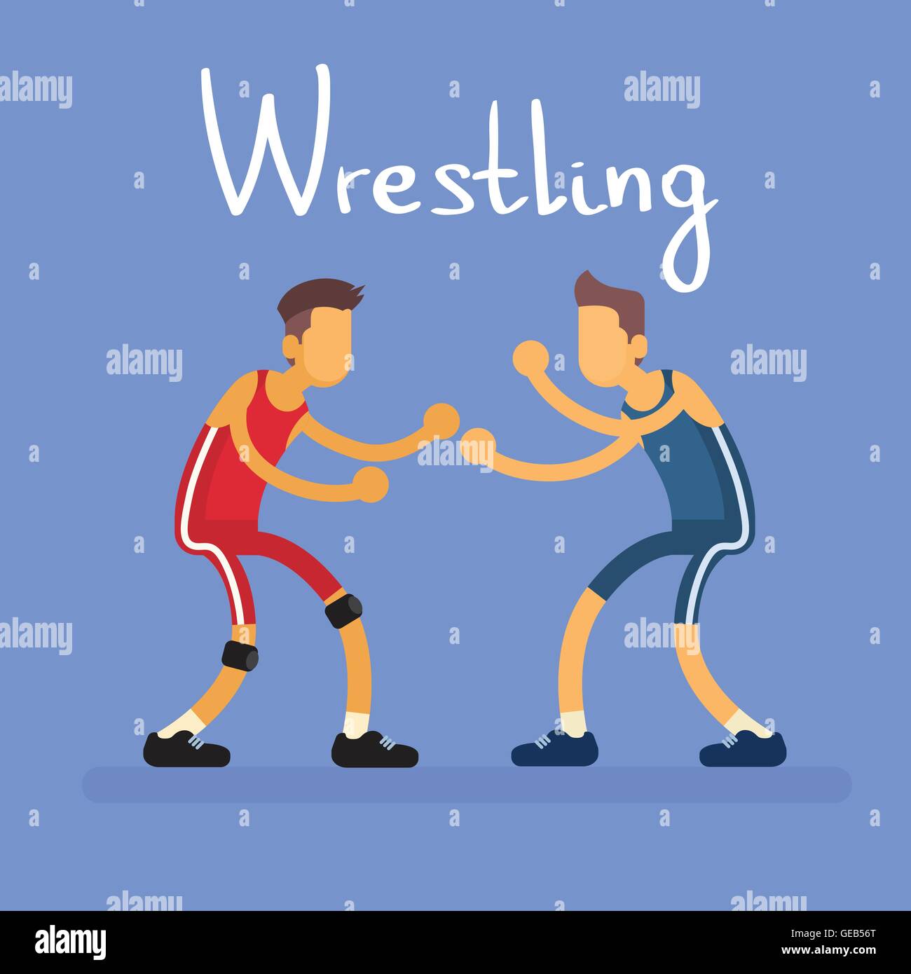 Wrestling skill illustration hi-res stock photography and images - Alamy