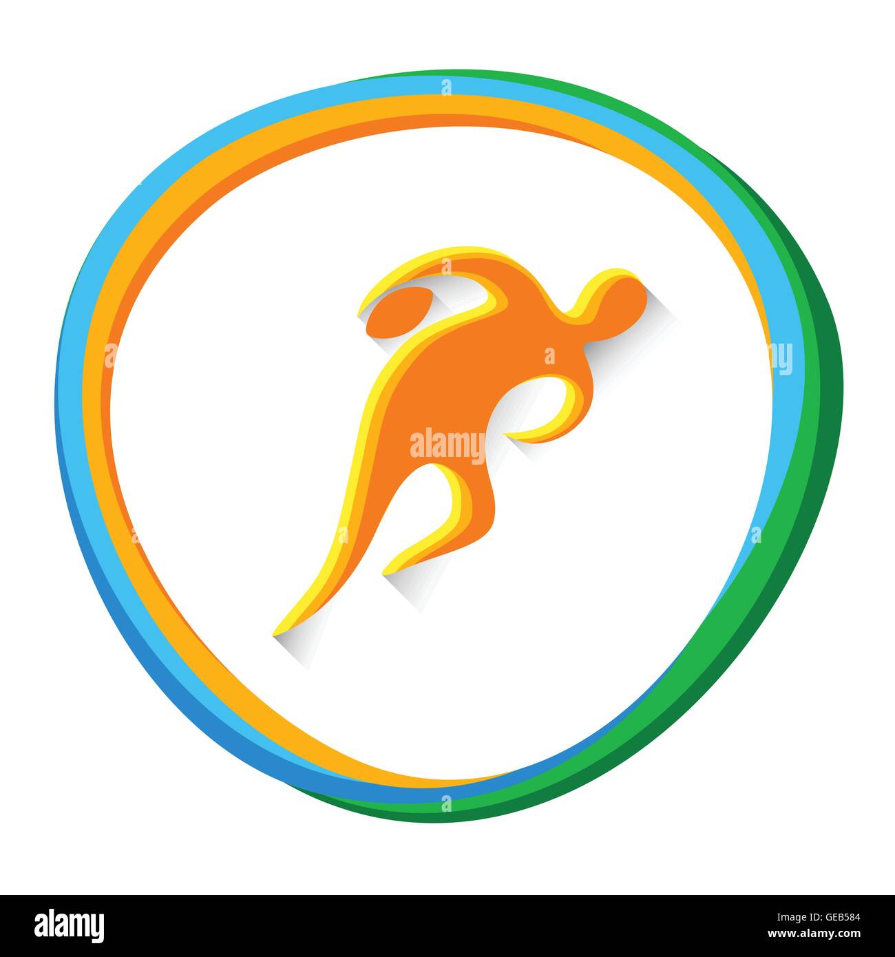 Rugby Player Sport Competition Icon Stock Vector Image & Art - Alamy