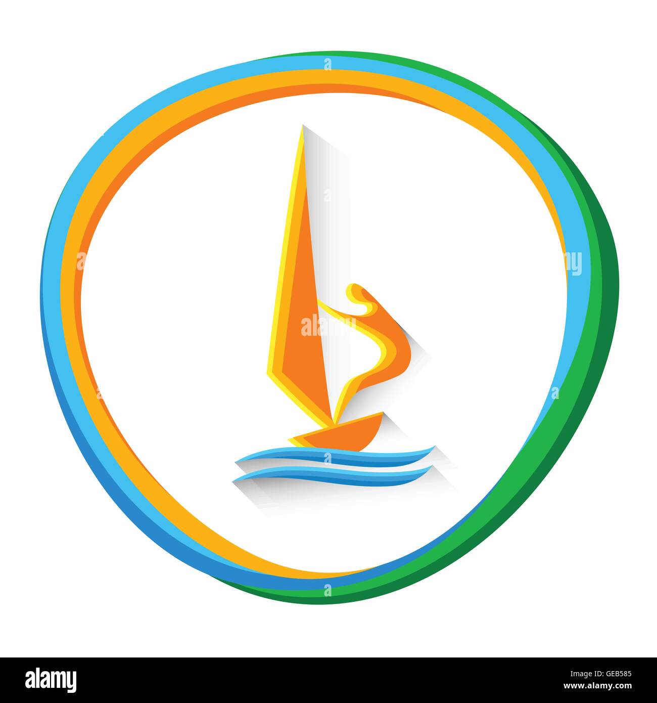 Sailing Sport Sailor Competition Icon Stock Vector Image & Art - Alamy