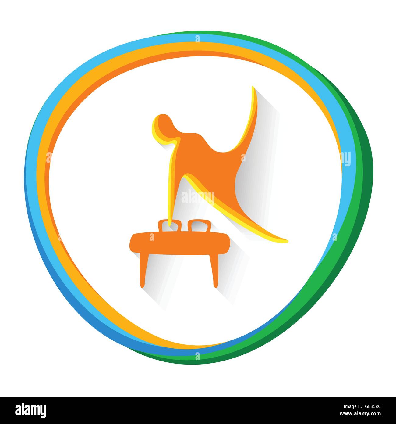 Sport Gymnastics Athlete Competition Icon Stock Vector Image & Art - Alamy
