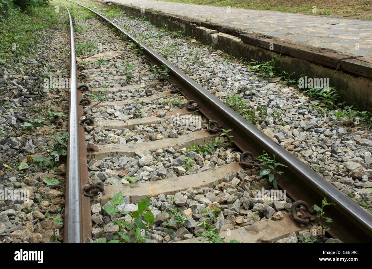 background country crossing direction fast gravel green industry iron ...