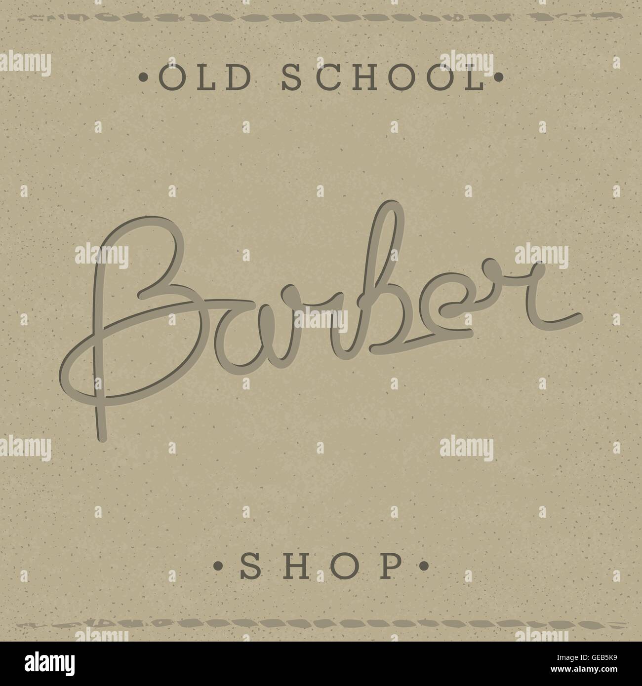 Barber shop retro poster design Stock Vector Images - Alamy