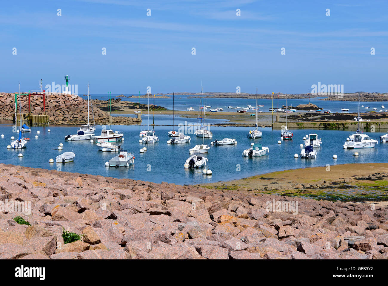 Port of Trébeurden in France Stock Photo - Alamy