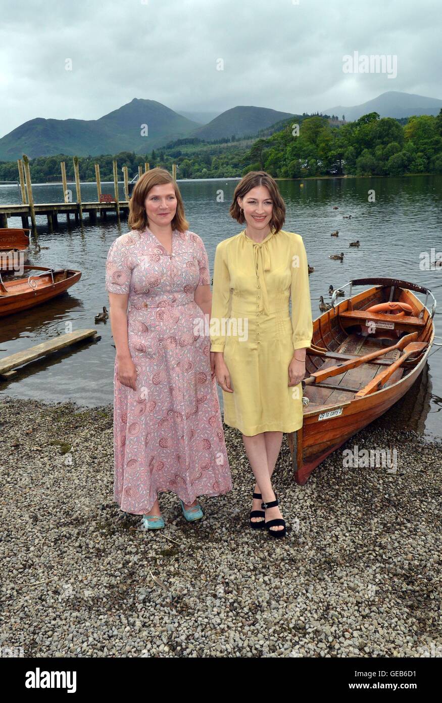 Jessica Haynes (left) and Kelly Macdonald at the Swallows and Amazons ...