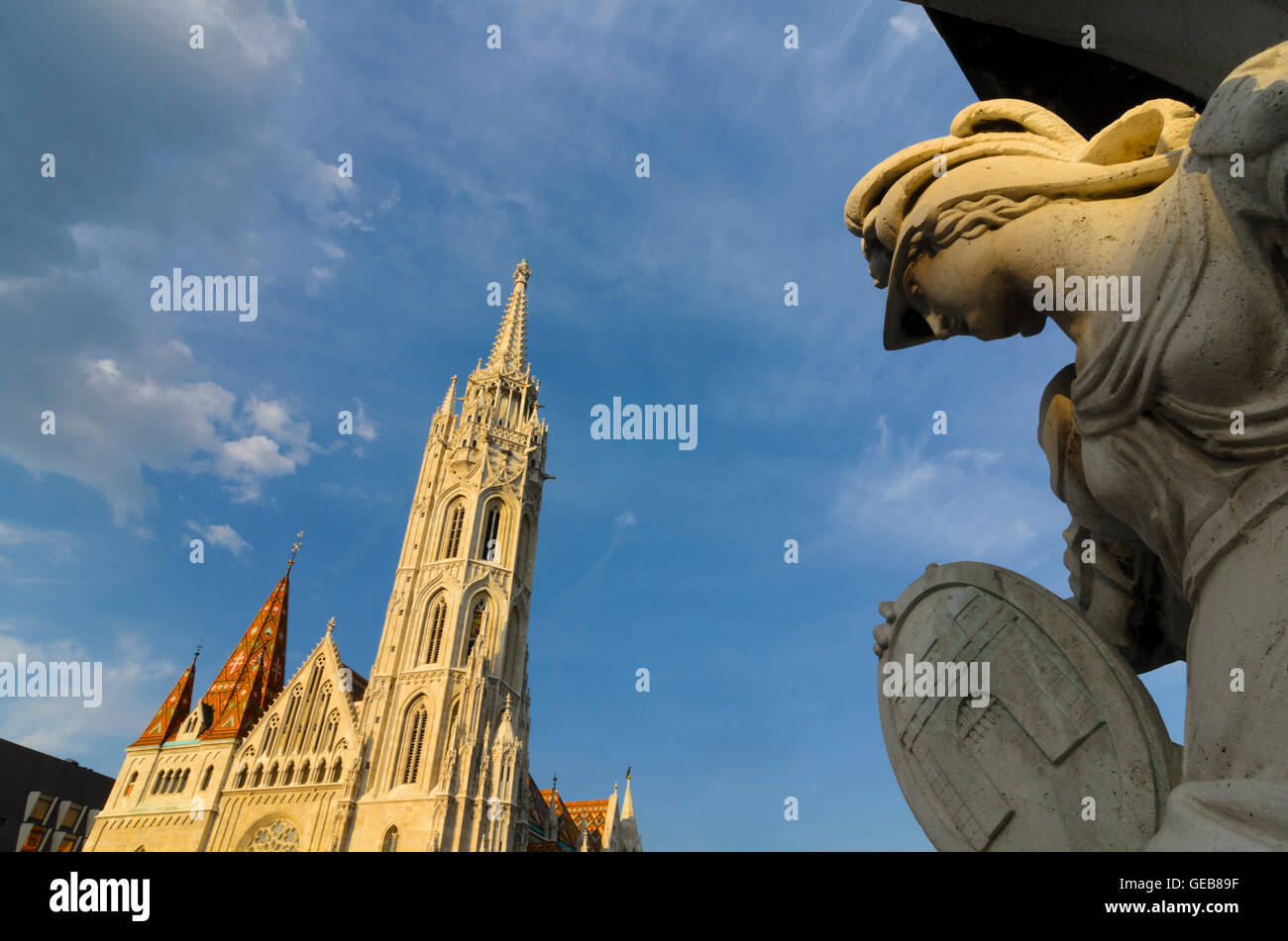 Budapest: Szentharomsag ter ( Holy Trinity Square ) with Matthias ...