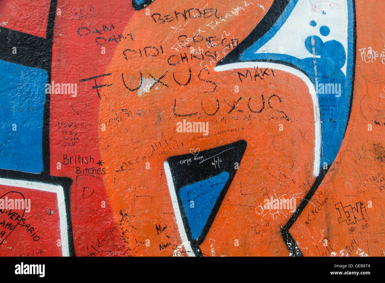 Berlin wall texture hi-res stock photography and images - Alamy