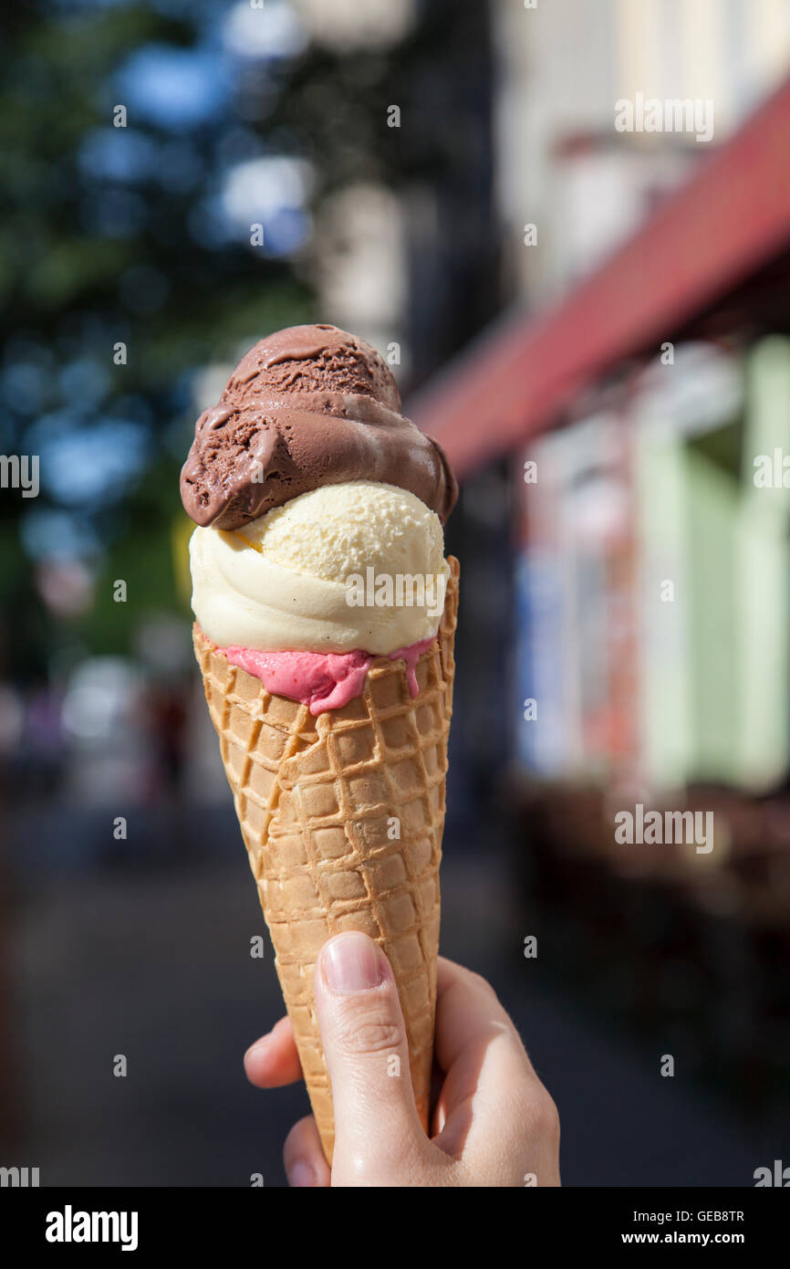 Ice cream in summer Stock Photo - Alamy
