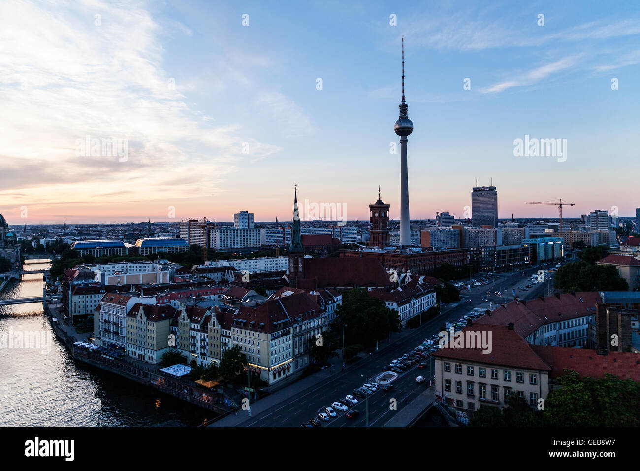 Berlin city view hi-res stock photography and images - Alamy