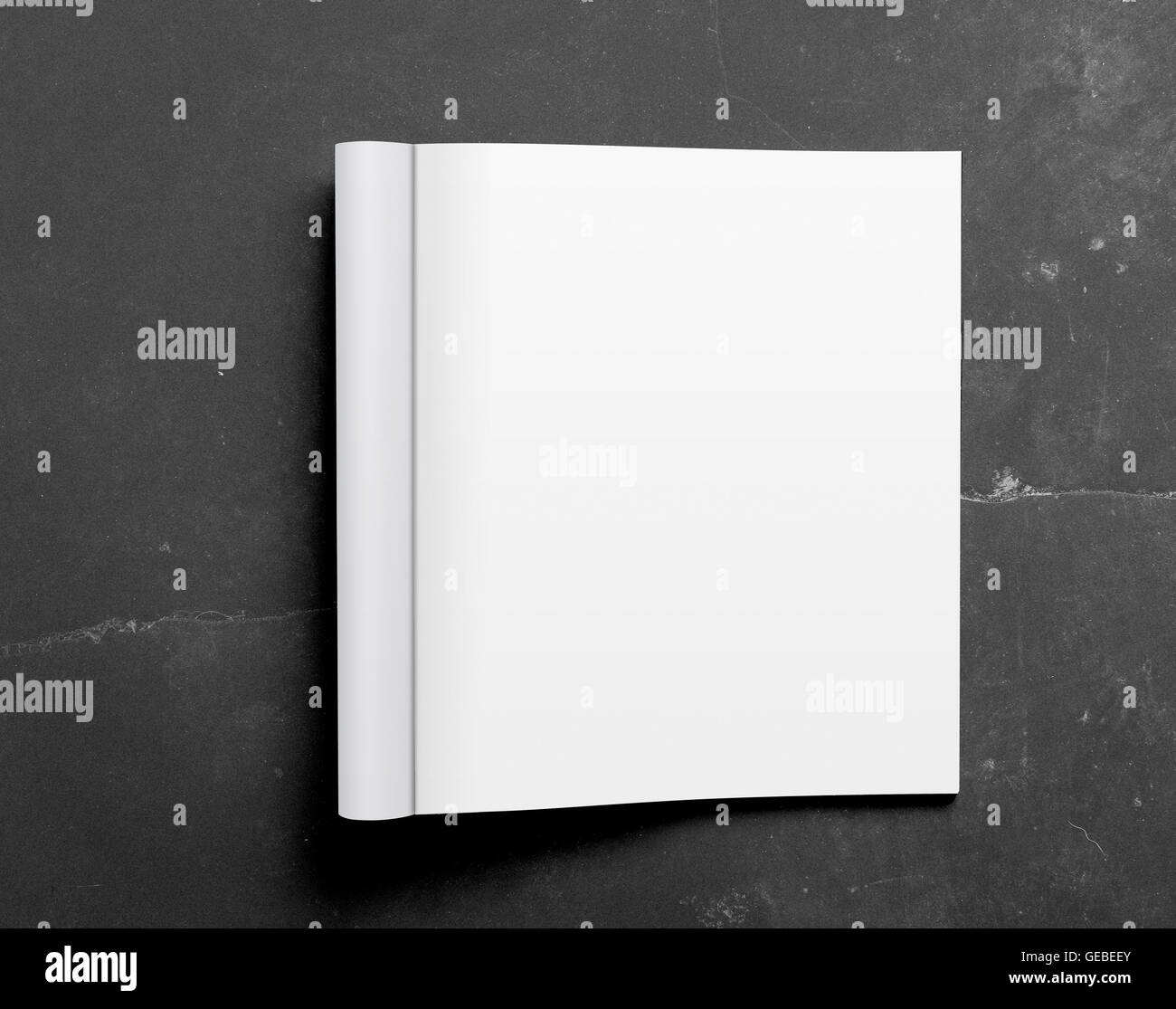 Blank open magazine isolated on textured background with clipping path ...