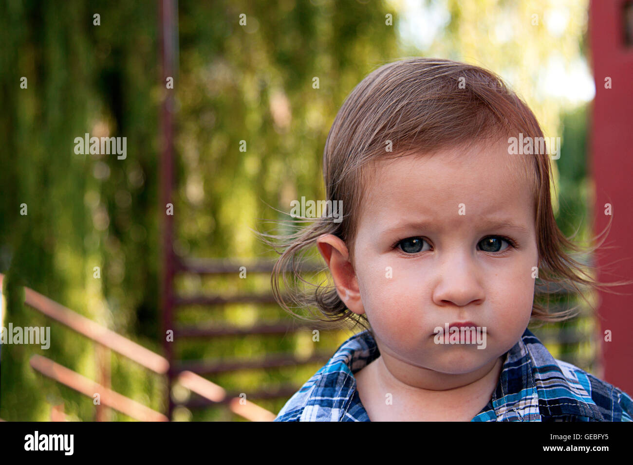 A portrait of a boy outdoor using a natural light Stock Photo - Alamy