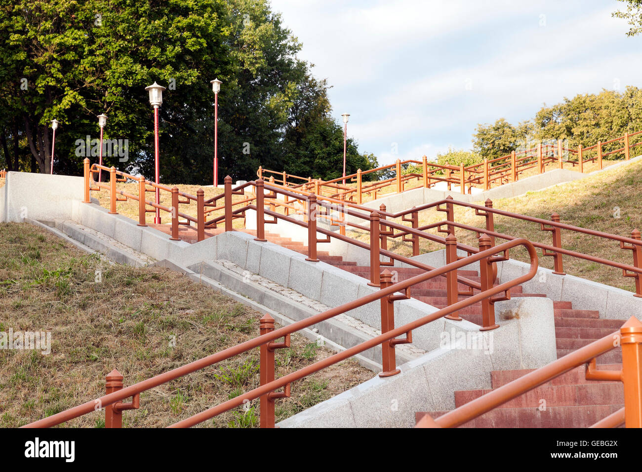 stairs in the park Stock Photo - Alamy