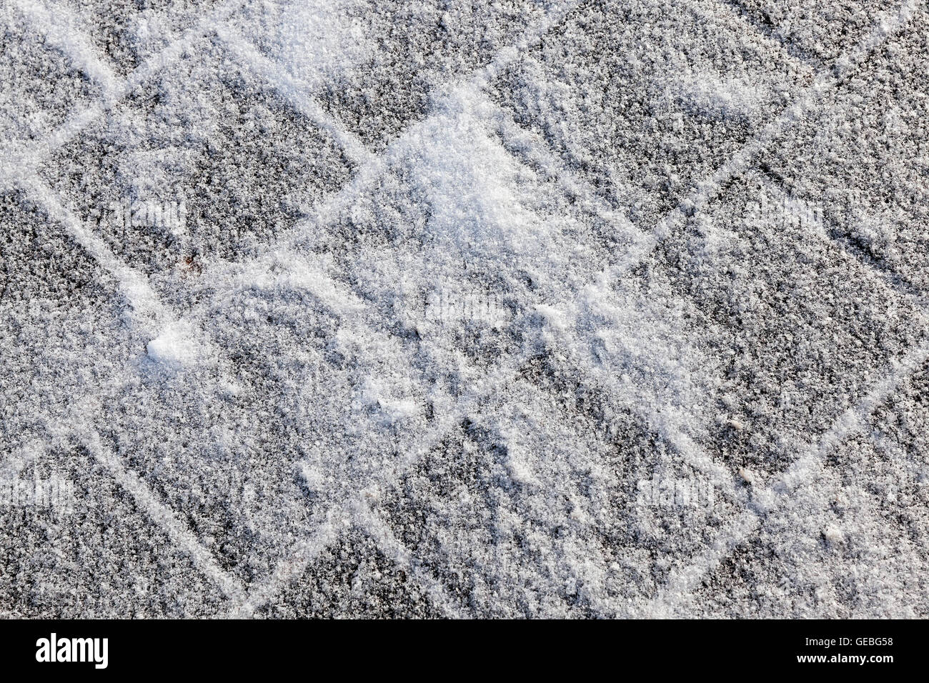 Pavement under the snow Stock Photo - Alamy