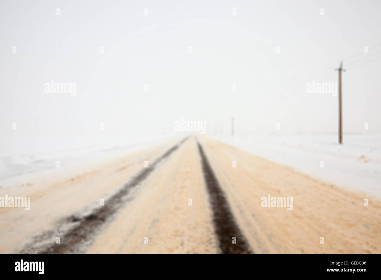 road in winter Stock Photo - Alamy