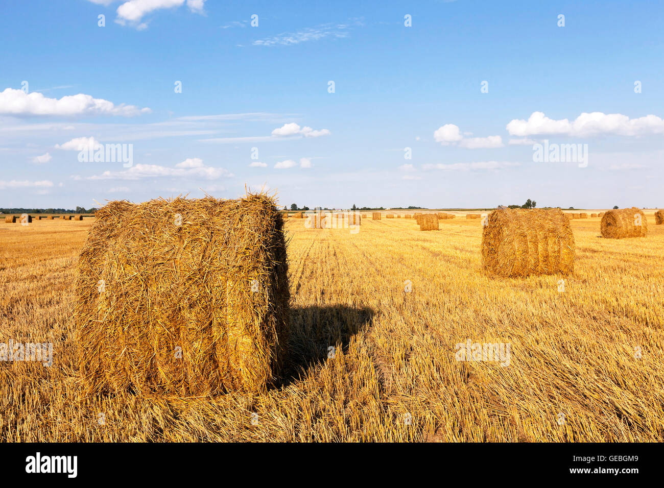 Stack of straw Stock Photo - Alamy