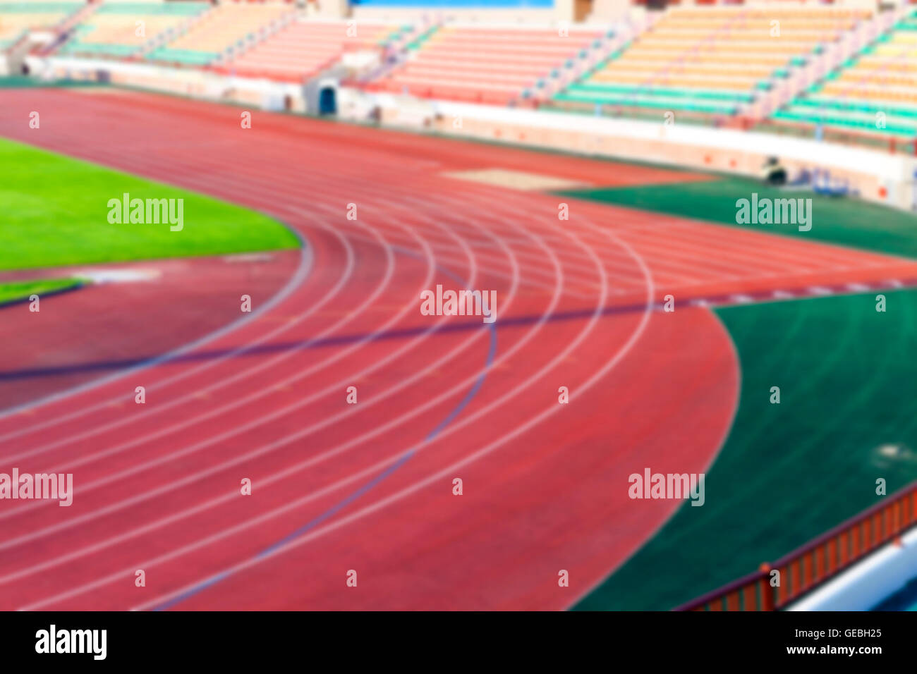 old treadmill stadium Stock Photo - Alamy