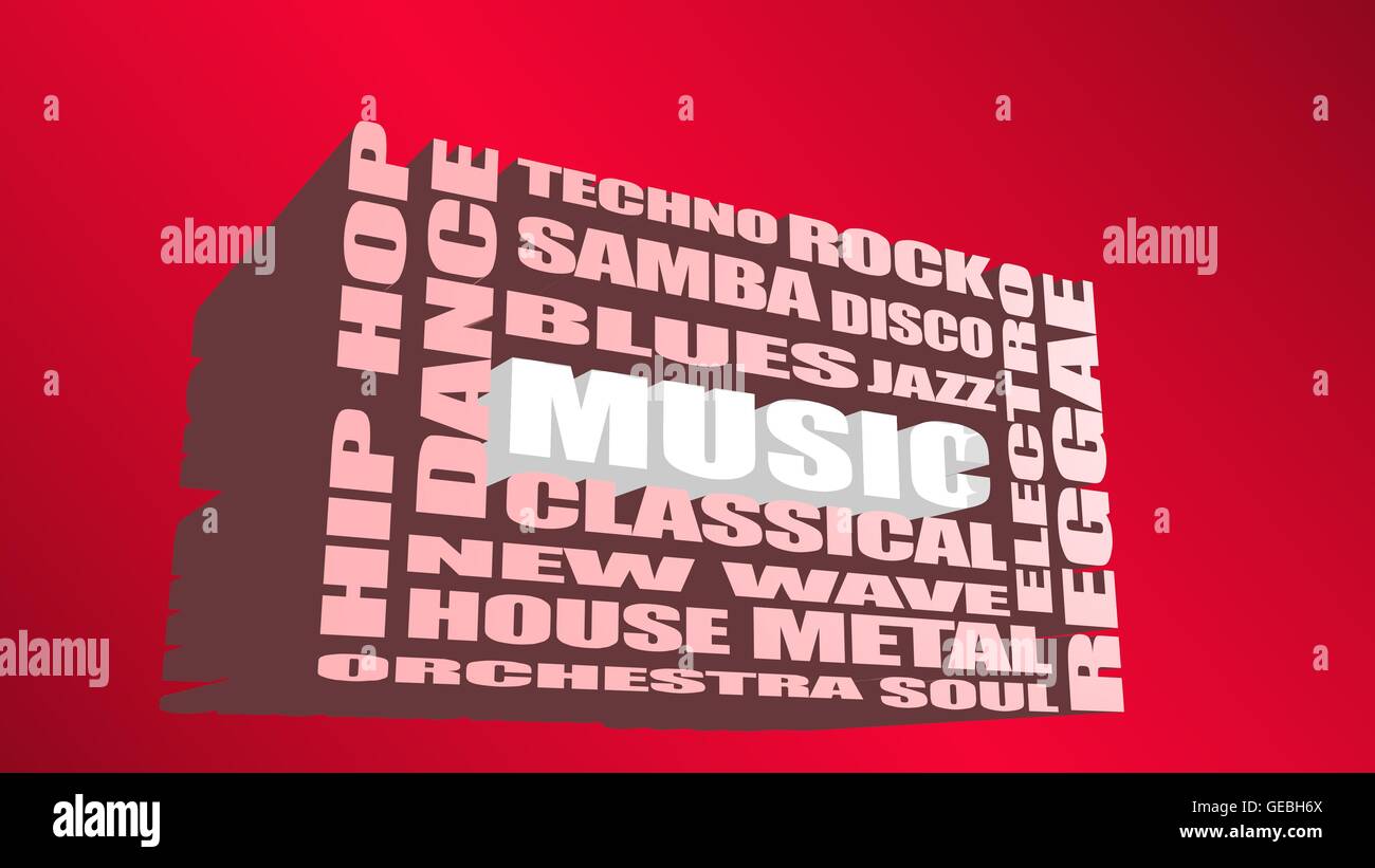 Alternative music word cloud hi-res stock photography and images - Alamy