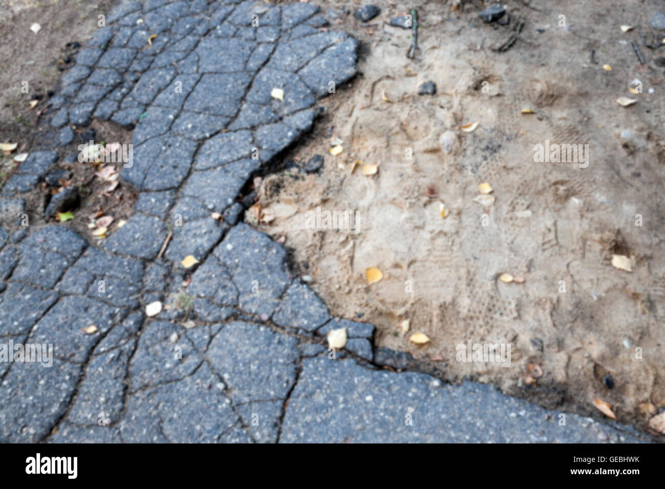 the broken asphalt Stock Photo - Alamy