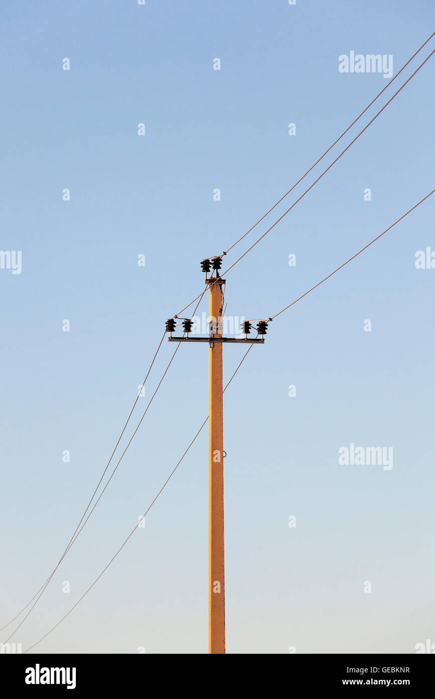 High-voltage power poles Stock Photo - Alamy