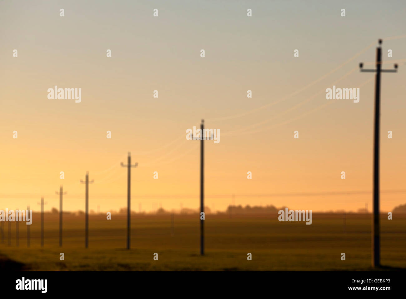High-voltage power poles Stock Photo - Alamy