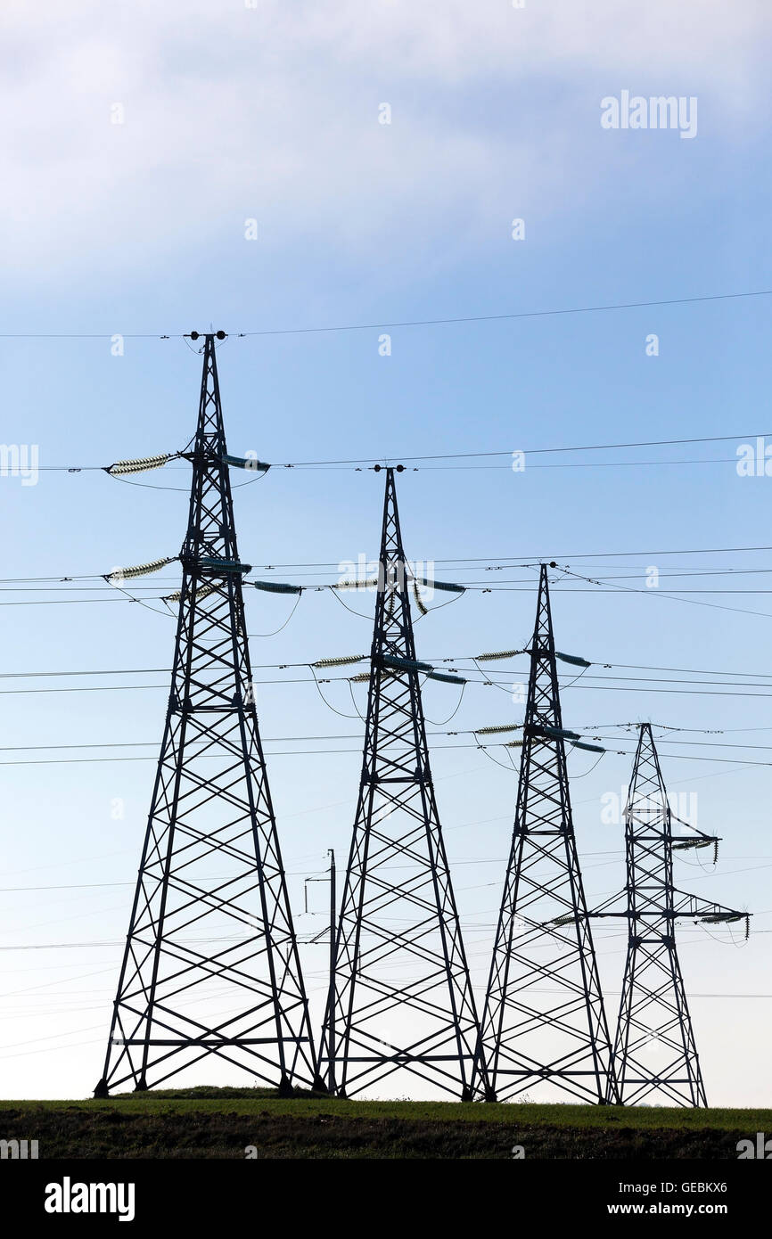 electricity transmission system Stock Photo - Alamy
