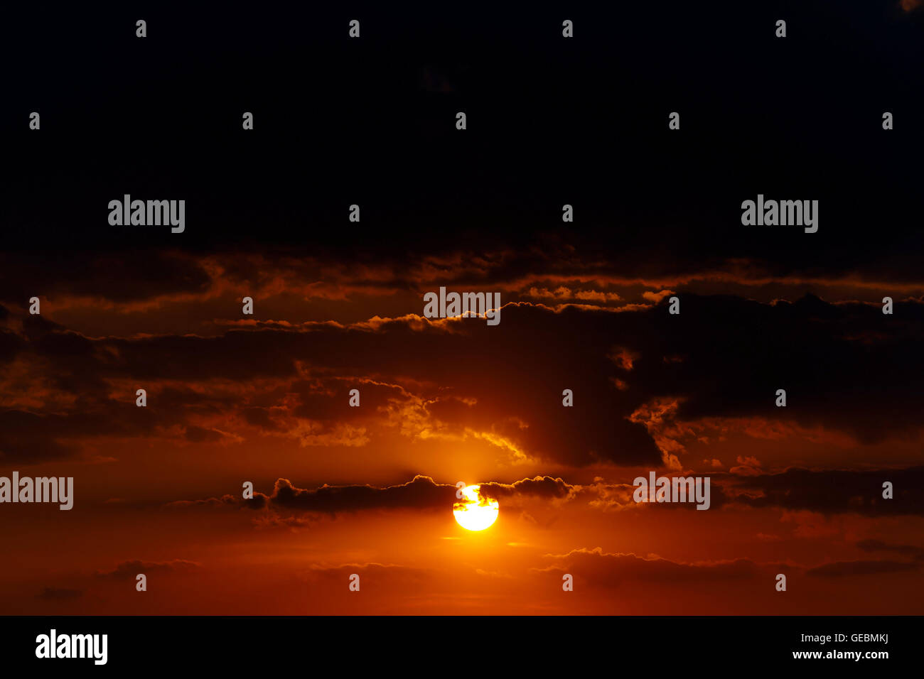 disk of the sun, sunset Stock Photo - Alamy