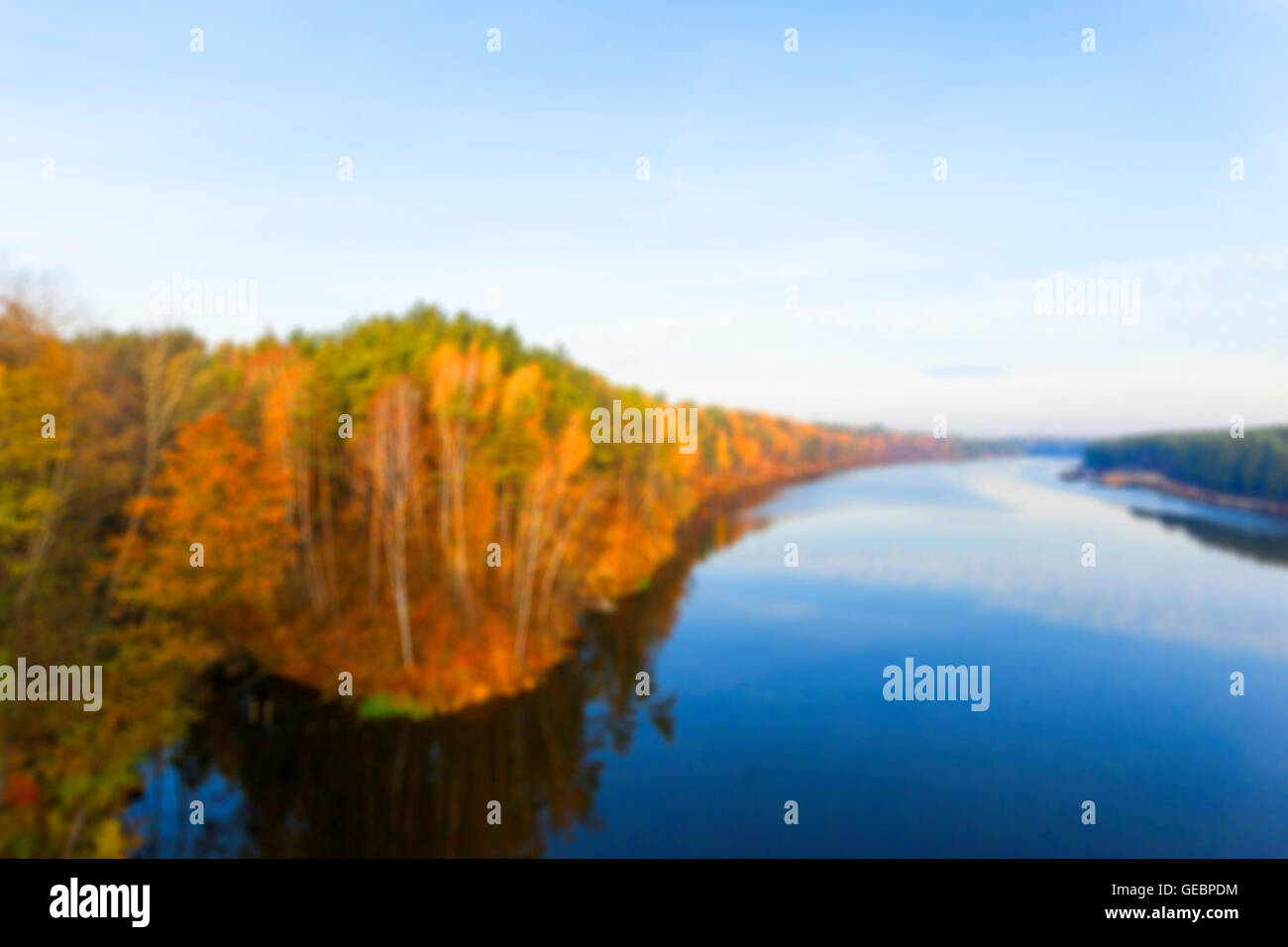 river in autumn season Stock Photo - Alamy