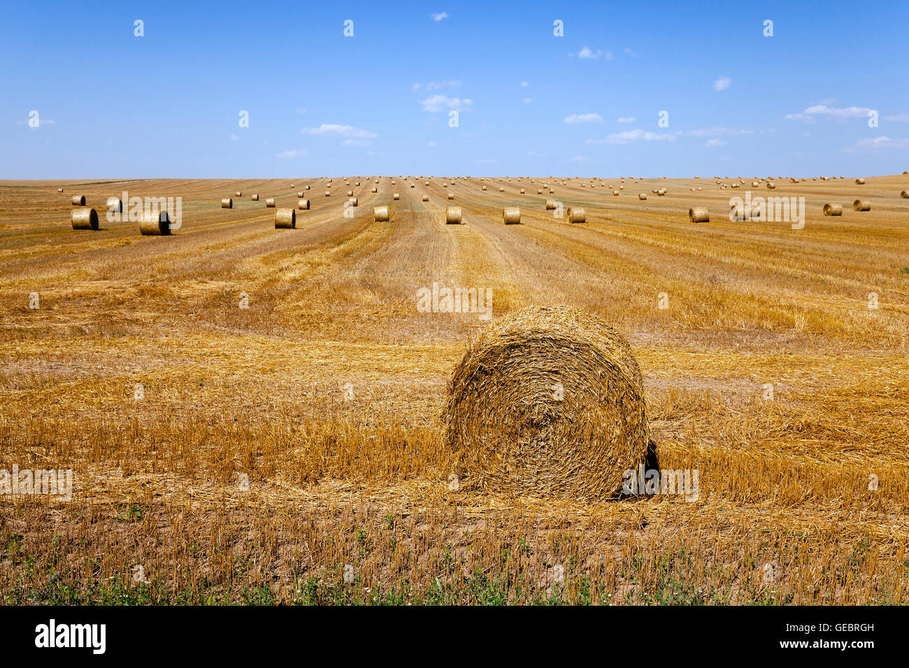 Stack of straw Stock Photo - Alamy