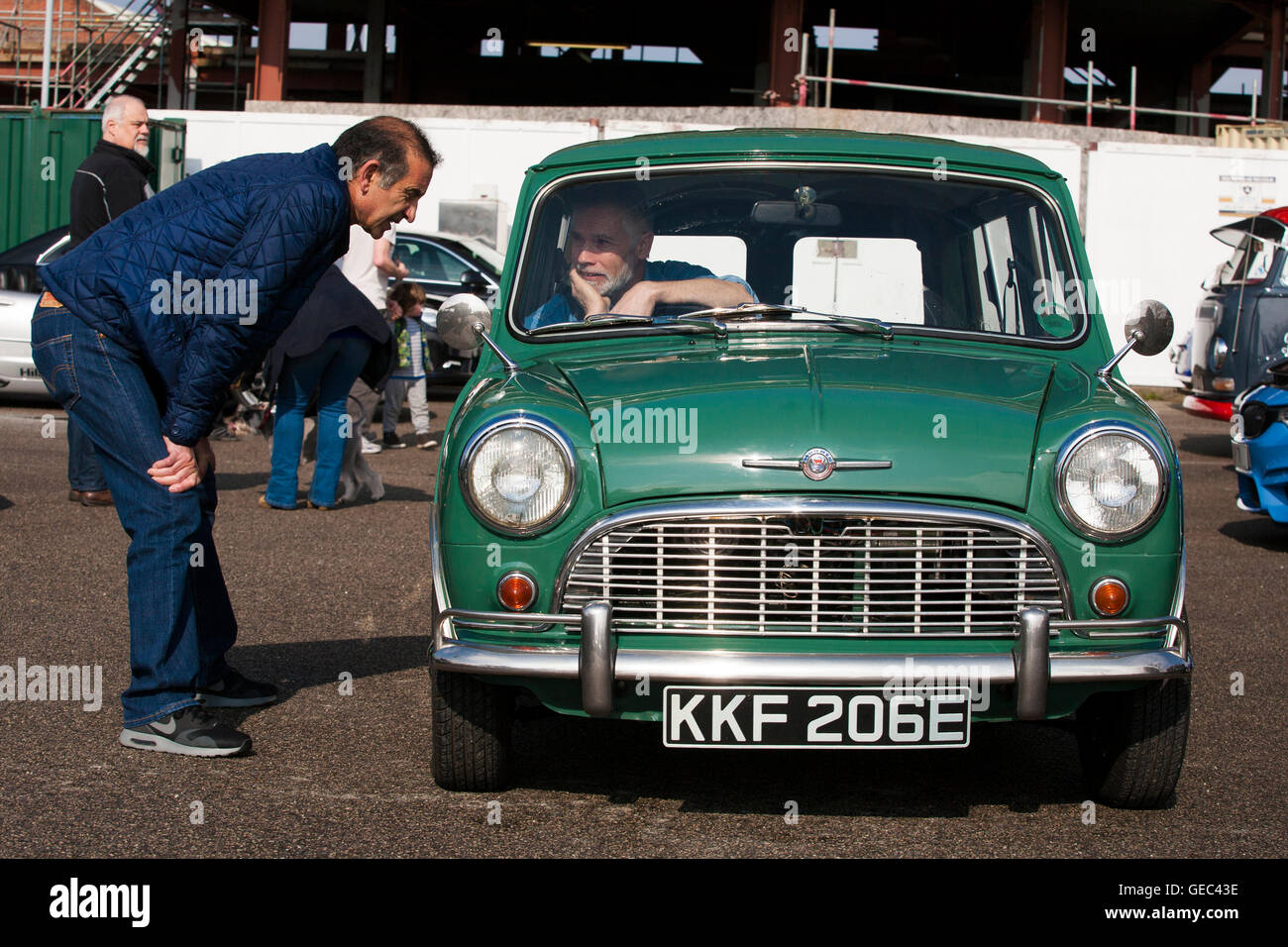A classic Mini Estate at a cars and coffee meet up in Liverpool, United ...