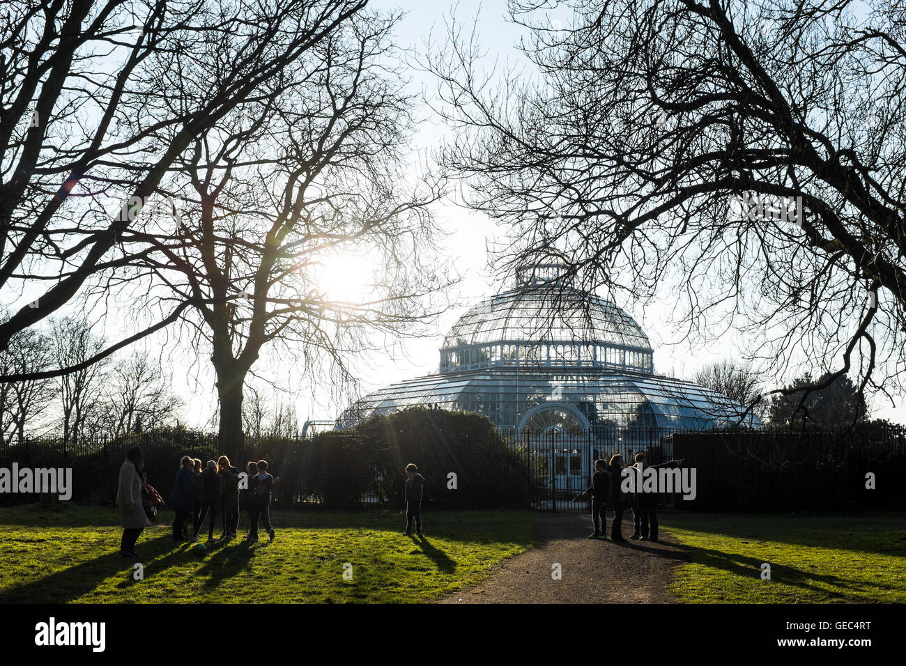 The Palm House in Sefton Park is a famous landmark of victorian ...