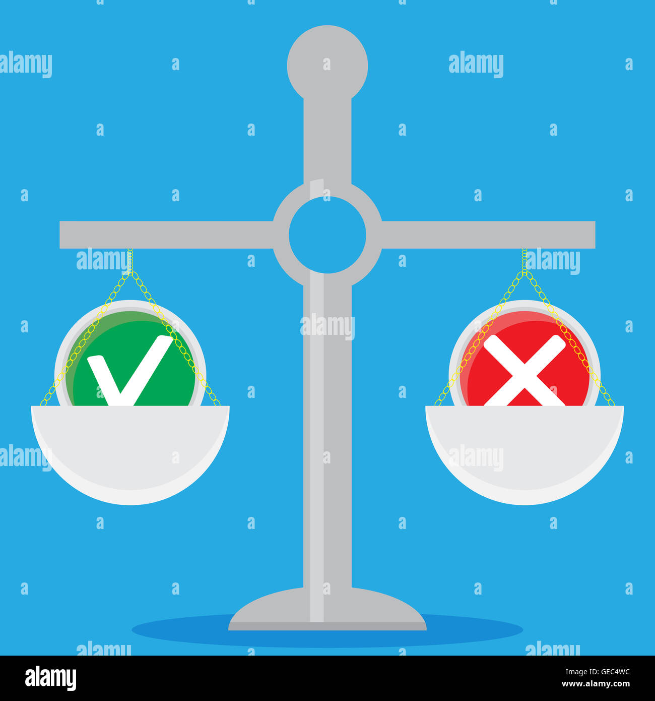 Weigh solutions. Scales and choice. Solution concept and vector ...