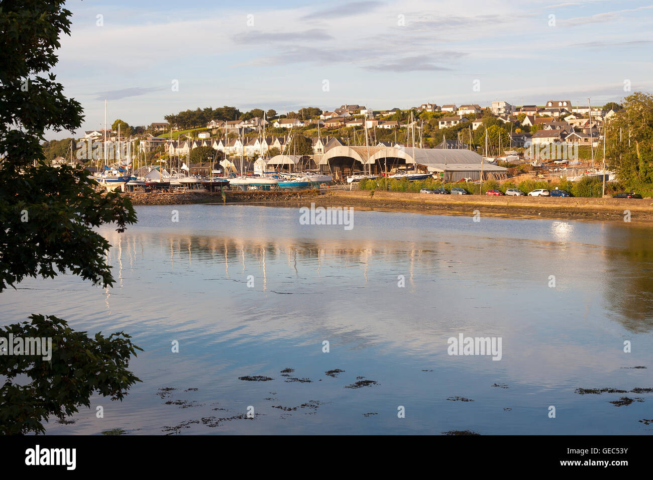 Crosshaven 's friendly harbour is lively and much used by both yachts ...