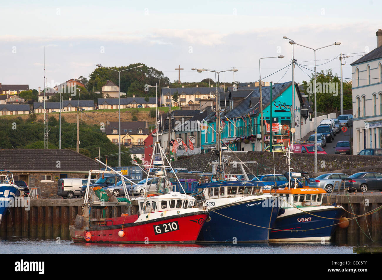 Fishing boats pack the docks in Crosshaven, a harbour used by both ...