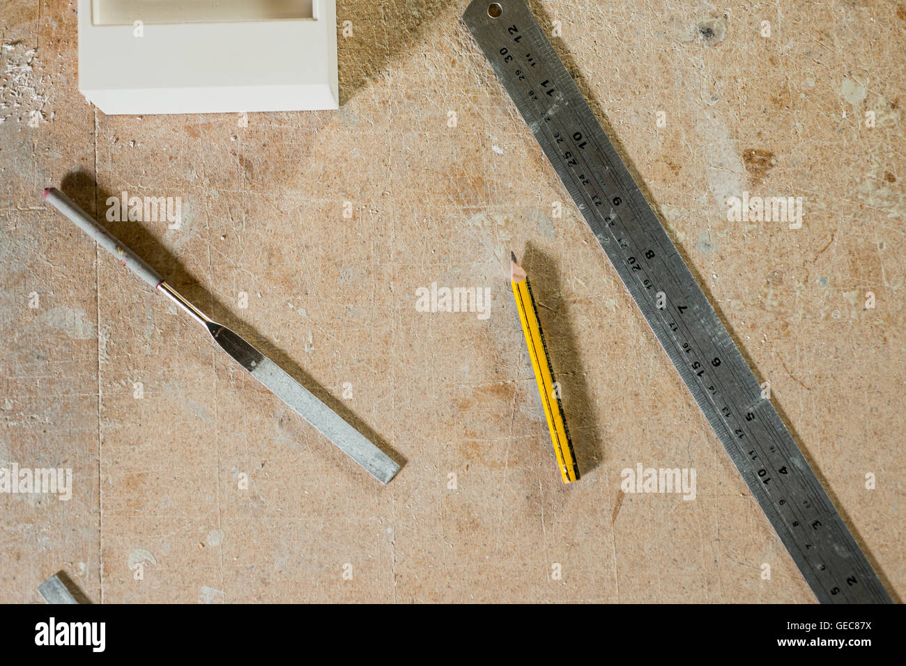 Iron ruler hi-res stock photography and images - Alamy