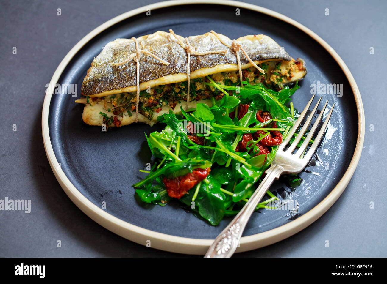 Sea bass parsley hi-res stock photography and images - Alamy